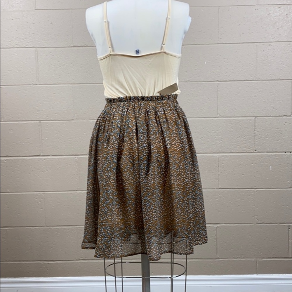 Sample: Brown Floral Skirt - Gem